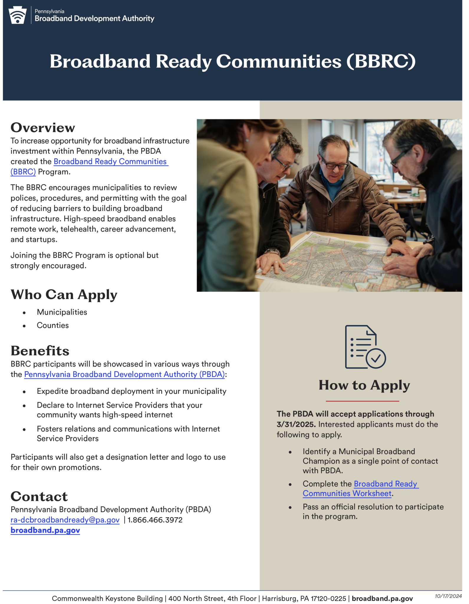 Broadband Ready Communities (BBRC) - Pennsylvania Broadband Development ...